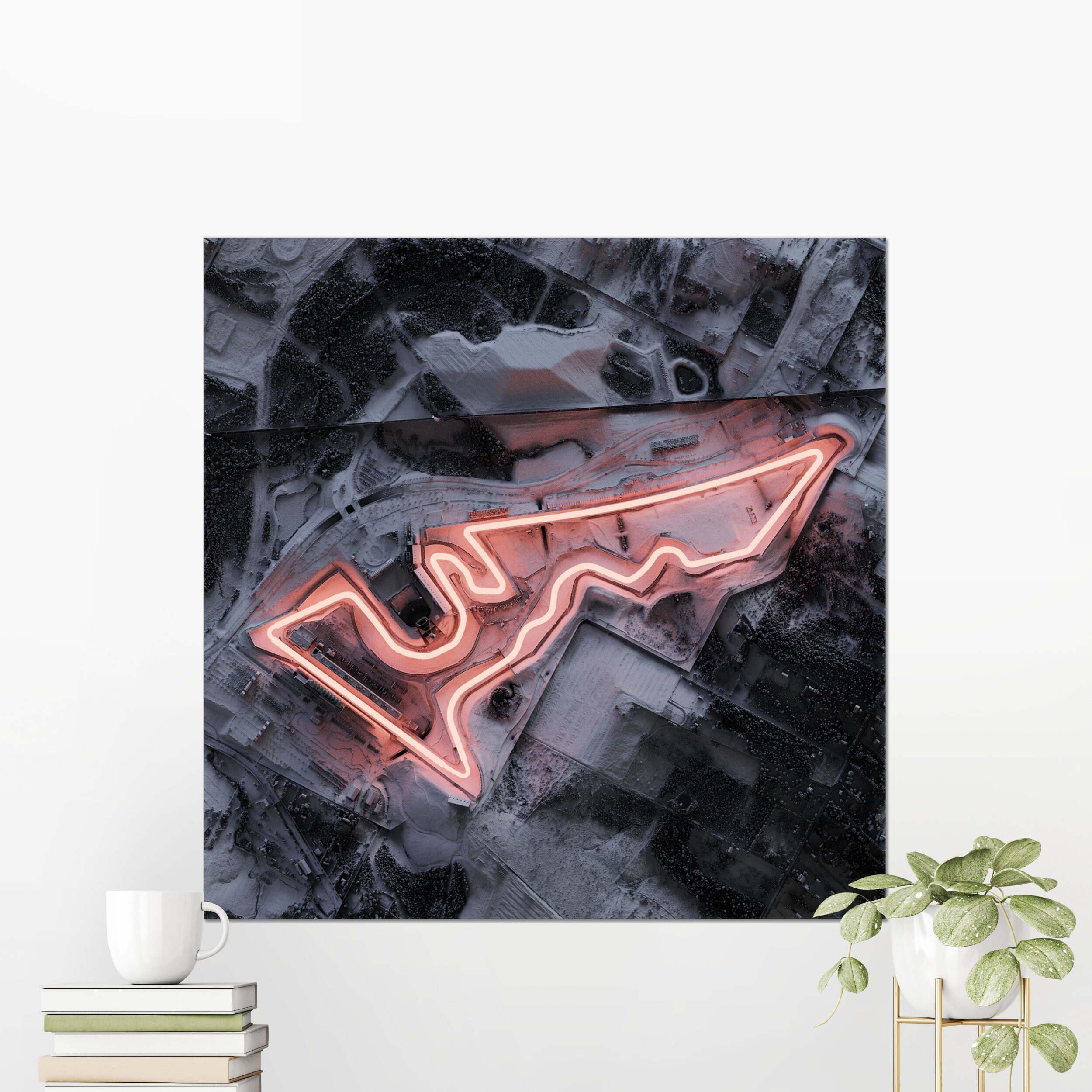 Mapa del circuito COTA USGP Mapa en relieve sombreado 2D - Etsy México