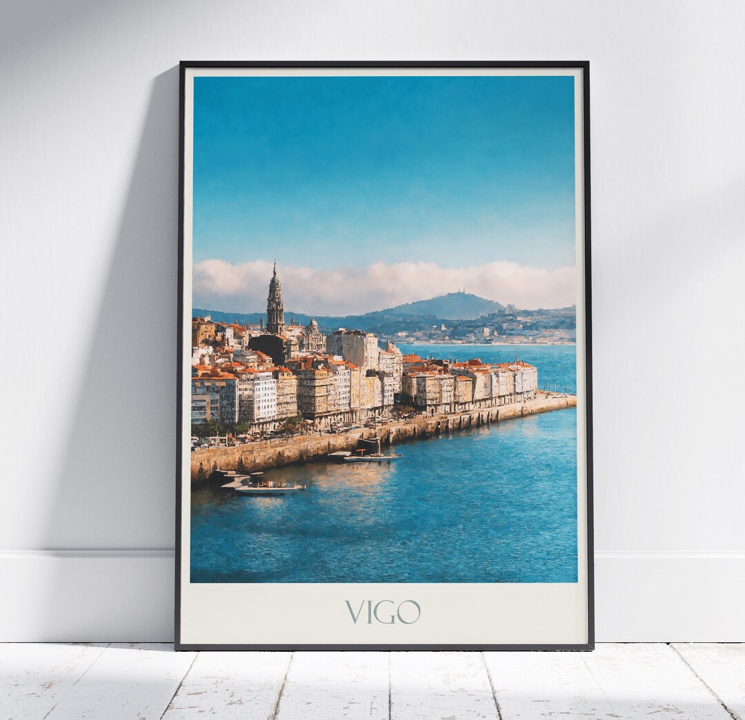 Vigo Travel Print Spain Travel Poster Wall Art Home Decor Gift Painting ...