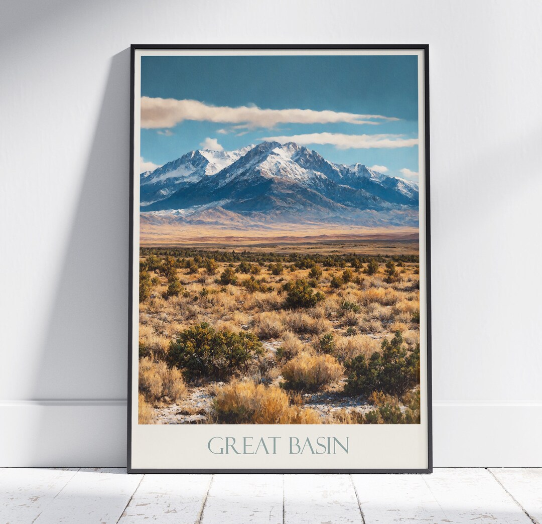 Great Basin Nationalpark Reise-Druck Nevada Reise-Plakat Wand Kunst ...