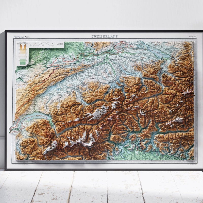 3d Printed Swiss Alps - Etsy UK