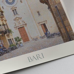 Bari Travel Print ~ Italy Travel Poster | Painted Wall Art & Home Decor ...