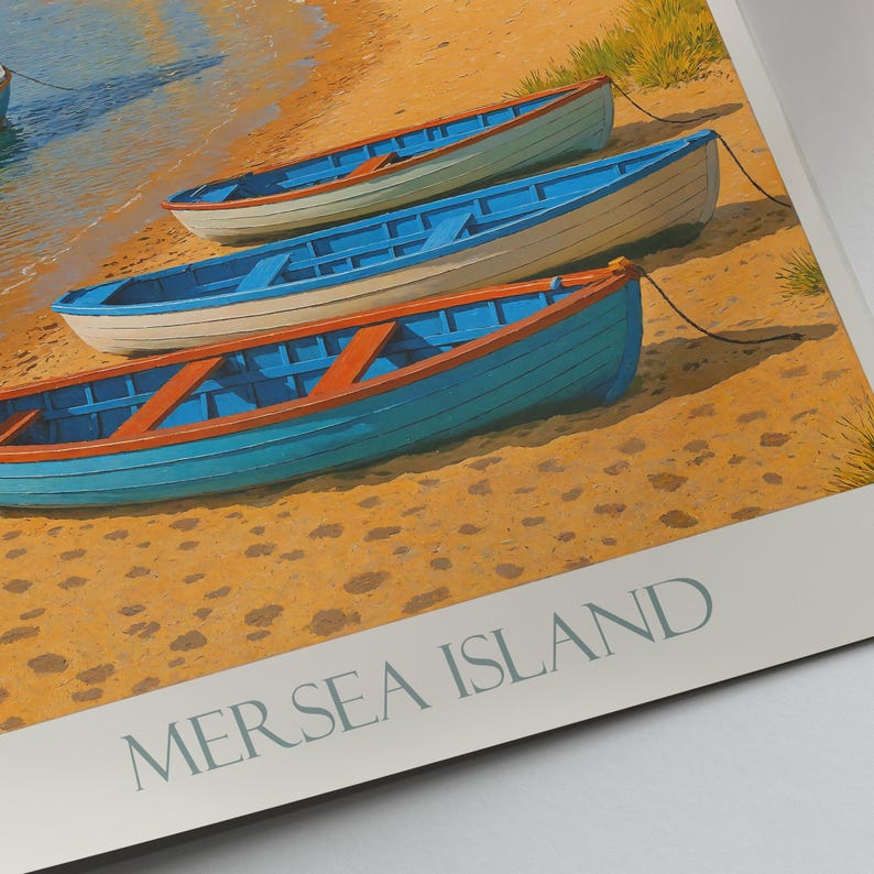 Mersea Island Travel Poster ~ Colorful Beach Huts Art Print | Essex ...