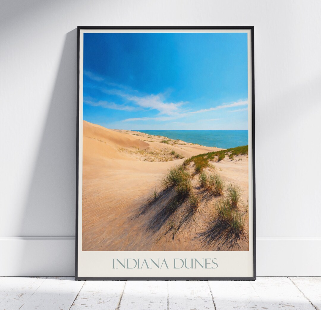 Indiana Dunes National Park Reise Poster Indiana Reise Poster Wand ...