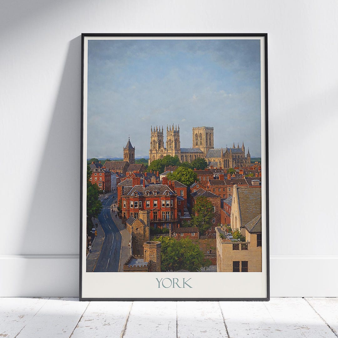 York Travel Print, York Minster ~ Poster Travel Wall Art Home Decor ...