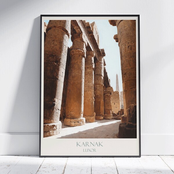Karnak Travel Print - Etsy
