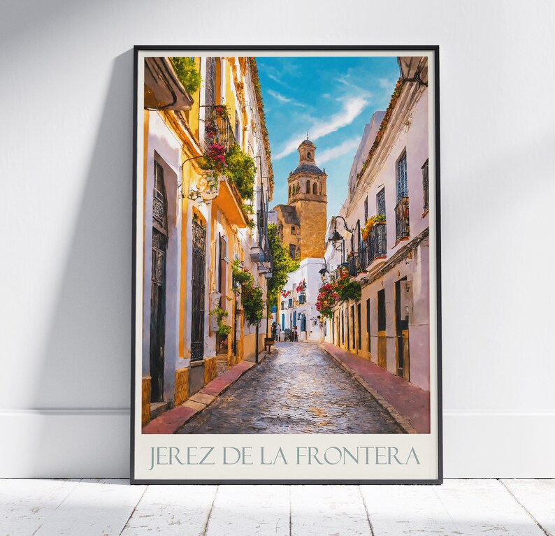 Jerez de la Frontera Travel Print Spanien Reise Poster Wall Art Home ...