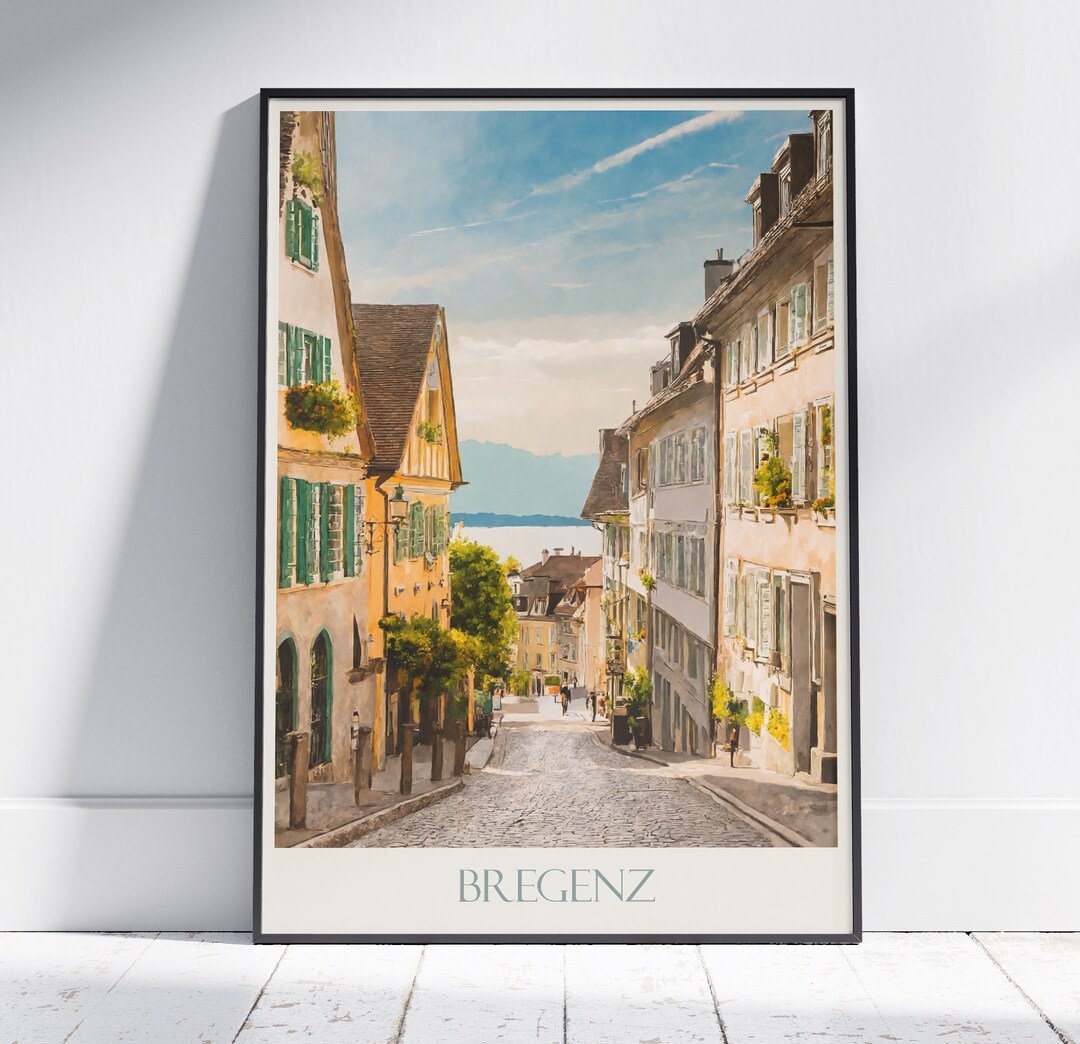 Bregenz Reise Druck Österreich Reise Poster Wand Kunst Home Decor ...