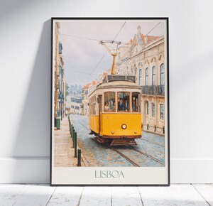 Lisbon Print, Lisbon Cityscape, Travel Sketch, Watercolor Painting, Art ...