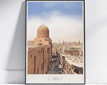 Cairo Travel Print Cairo Poster Egyptian Art Print Egypt Lover Gift ...