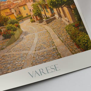 Varese Travel Print ~ Italy Travel Poster | Painted Wall Art Print ...