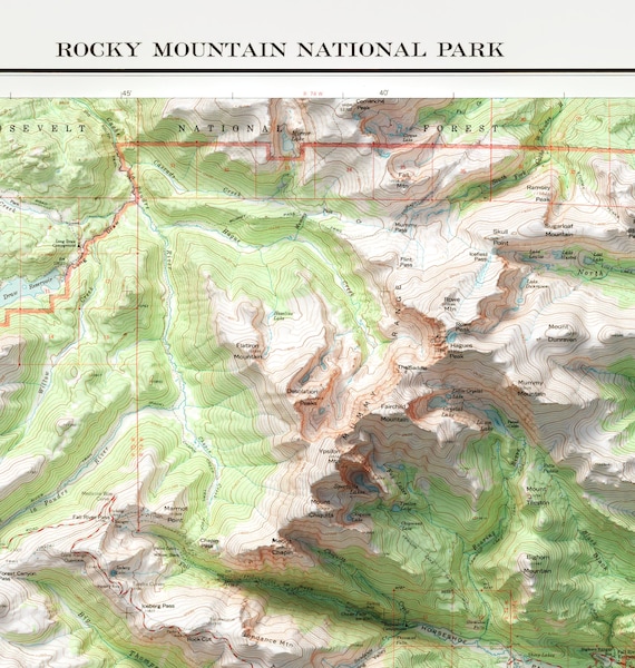 Mapa De Las Montañas De Cherskogo