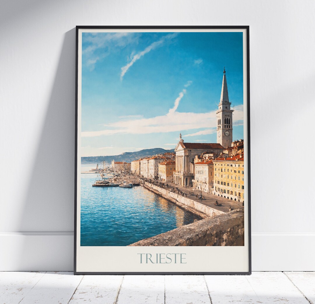 Triest Reise Poster Italien Reise Poster Wand Kunst Wohnkultur Geschenk ...