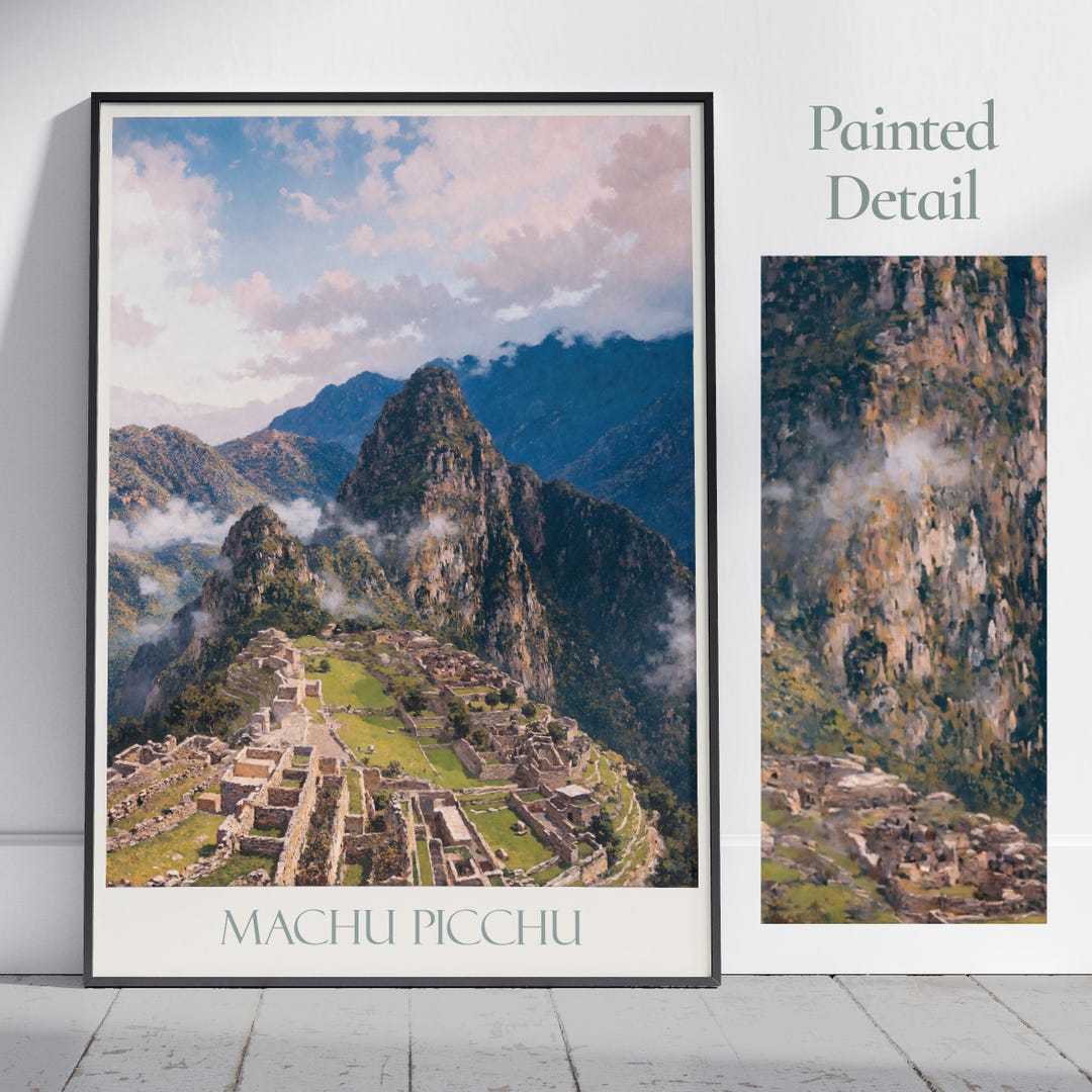 Machu Picchu Travel Print ~ Travel Poster Wall Art Home Decor Peru ...