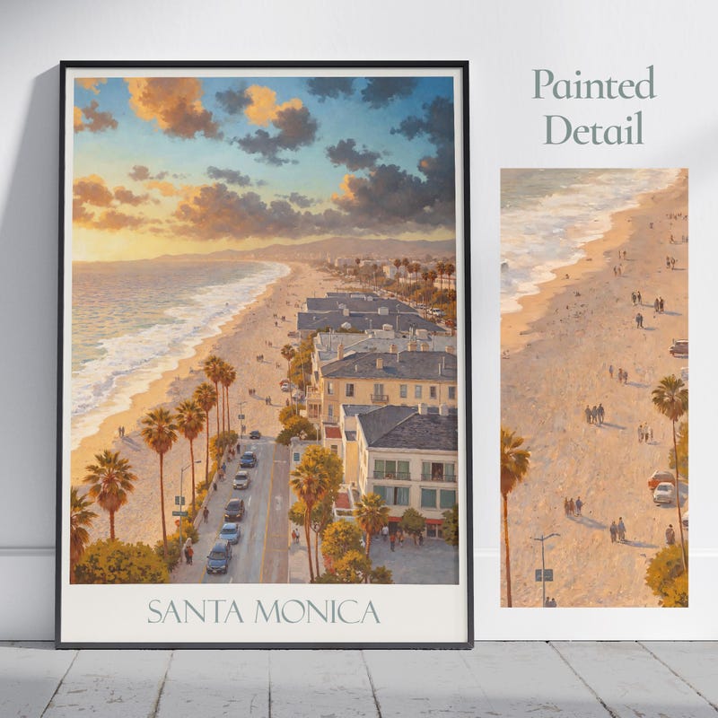 Santa Monica Poster - Etsy