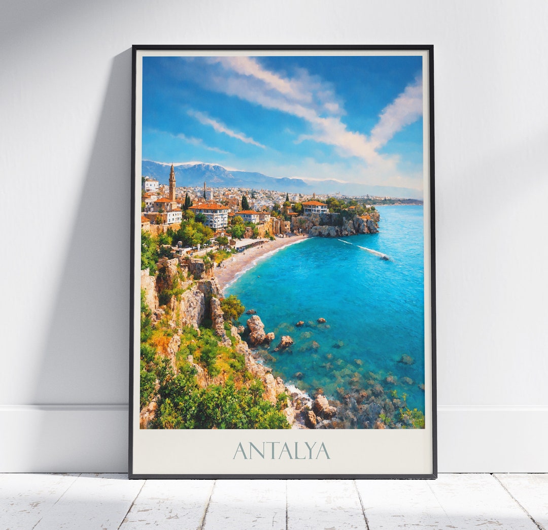 Rotrot Flip gedreht Turkiye Türkei Classic Travel Poster Wand Kunst ...