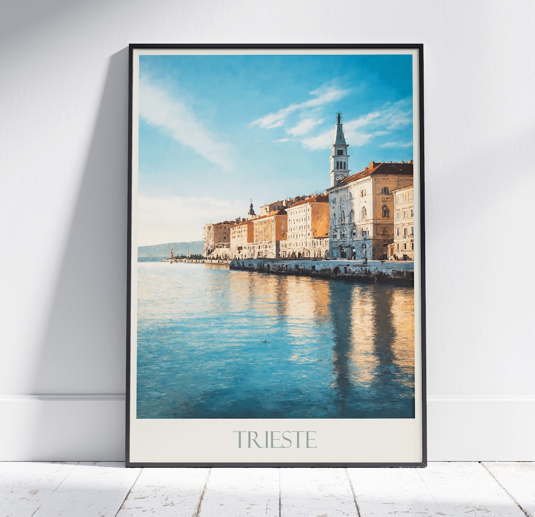 Triest Reise-Print Italien Reise Poster Gemalte Wand Kunstdruck ...