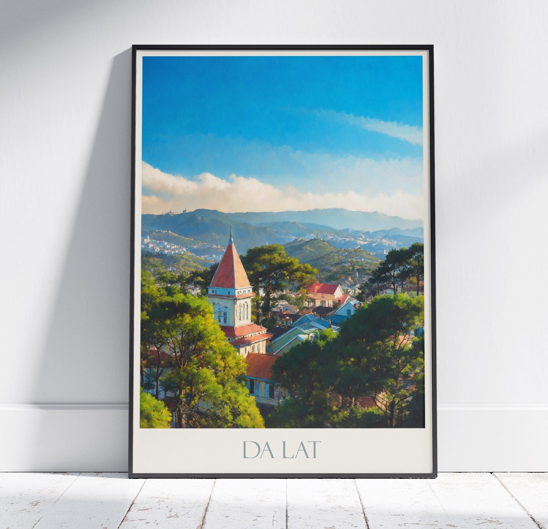 Da Lat Reise Poster Vietnam Reise Poster Wand Kunst Wohnkultur Geschenk ...