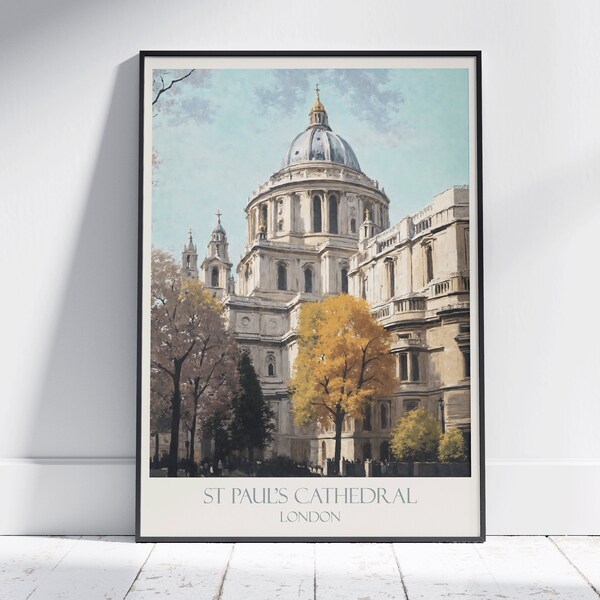 St Paul Cathedral Poster - Etsy
