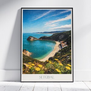 Setúbal Reisedruck Portugal-Reise Poster Gemalte Wandkunst & Wohnkultur ...