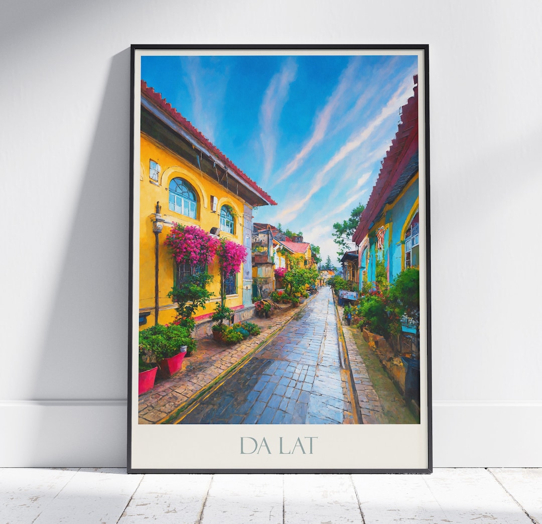 Da Lat Reise Poster Vietnam Reise Poster Wand Kunst Wohnkultur Geschenk ...