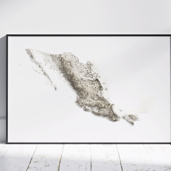 Mexico Map - Etsy