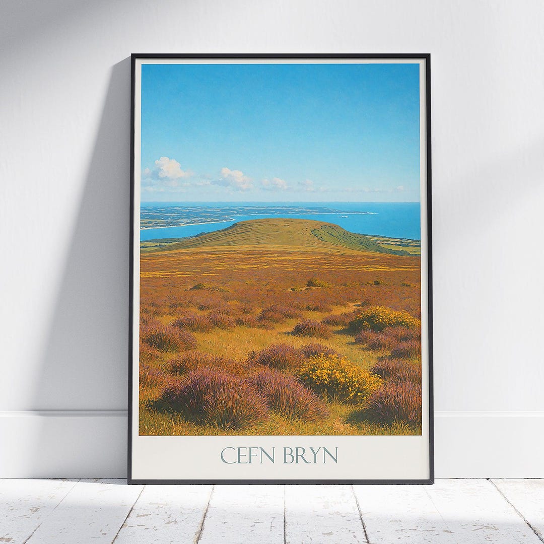 Cefn Bryn Panorama Art Print: Gower Peninsula Coastal Landscape - Etsy