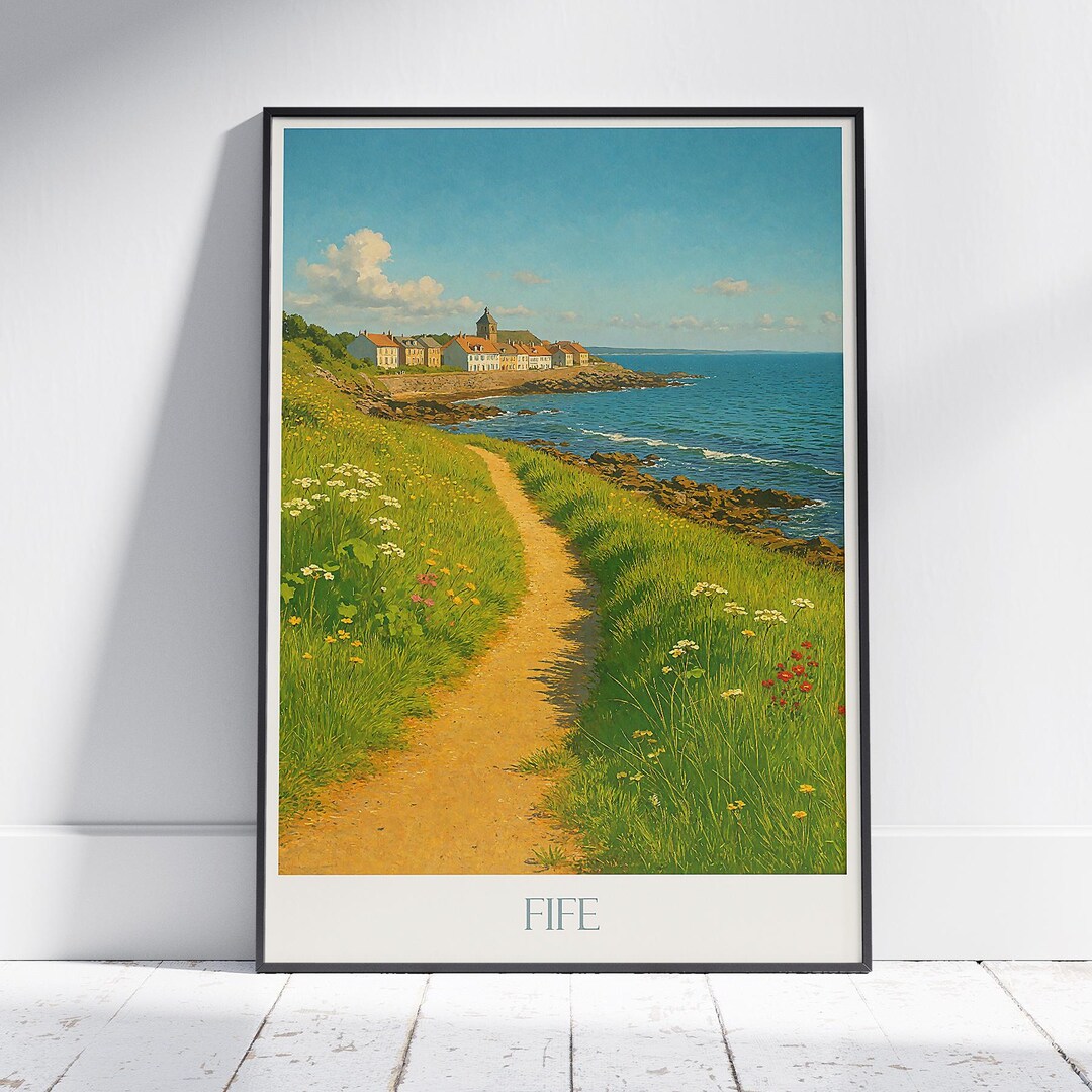Fife Scotland Coastal Walk Poster: Scenic Scottish Art Print - Etsy