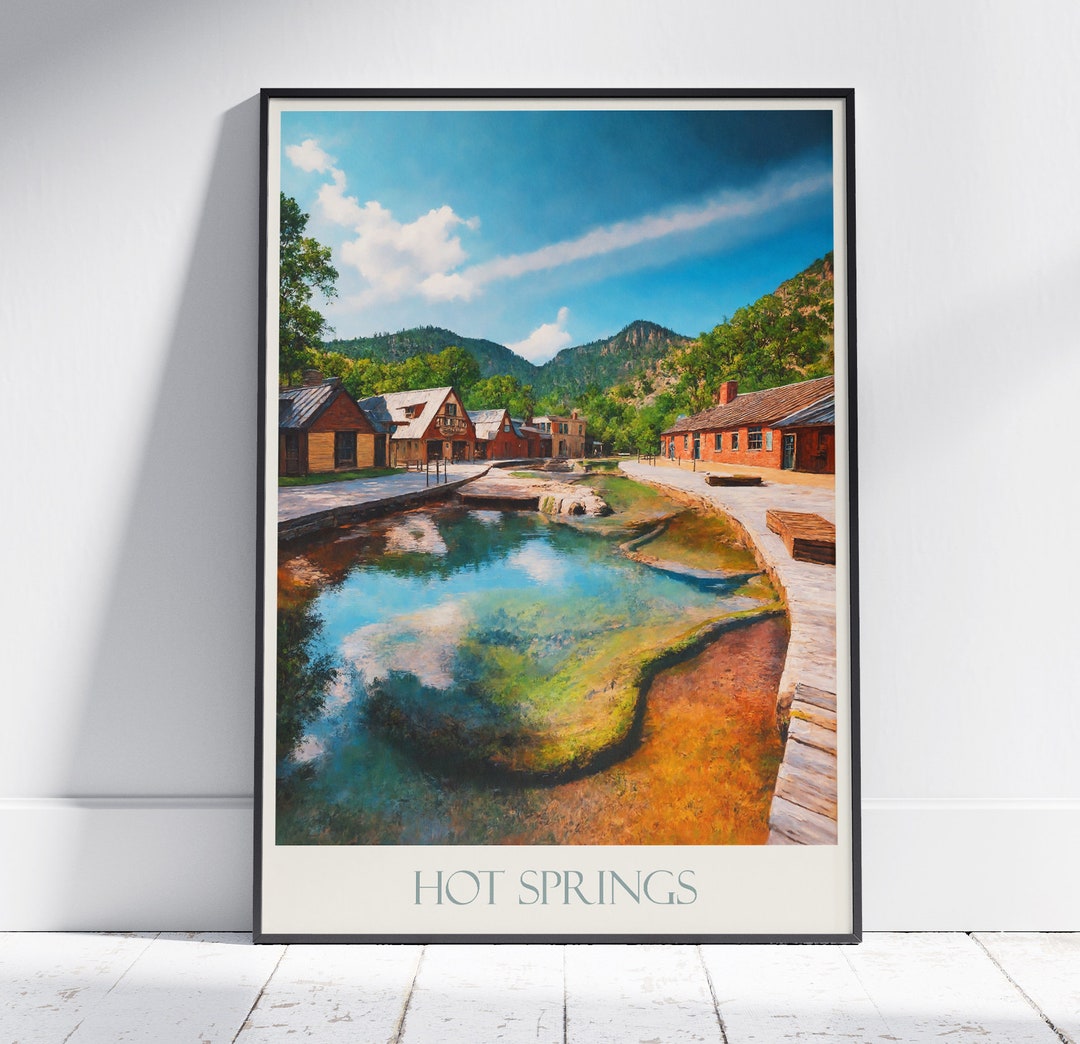 Hot Springs National Park Travel Print Arkansas Travel Poster Wall Art ...