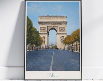 Paris Wall Art, Arc De Triomphe Print, Paris Architecture, Paris Art ...