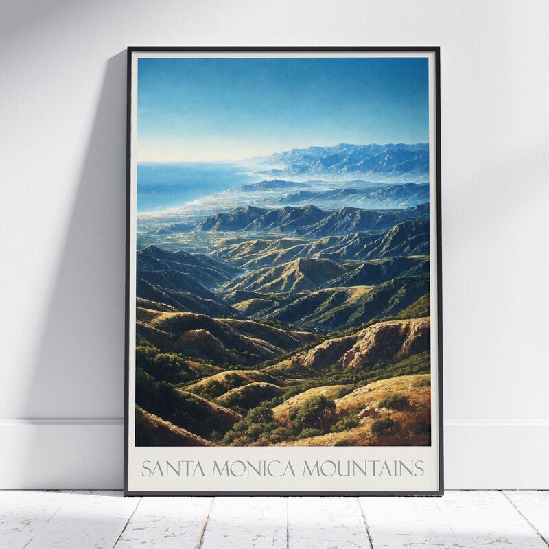 Santa Monica Poster - Etsy