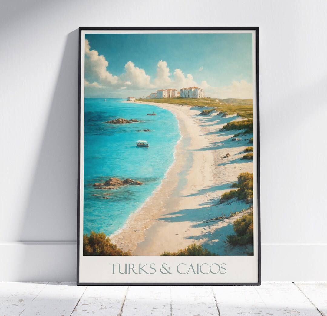 Turks & Caicos Reise Poster Reise Poster Wand Kunst Wohnkultur Geschenk ...