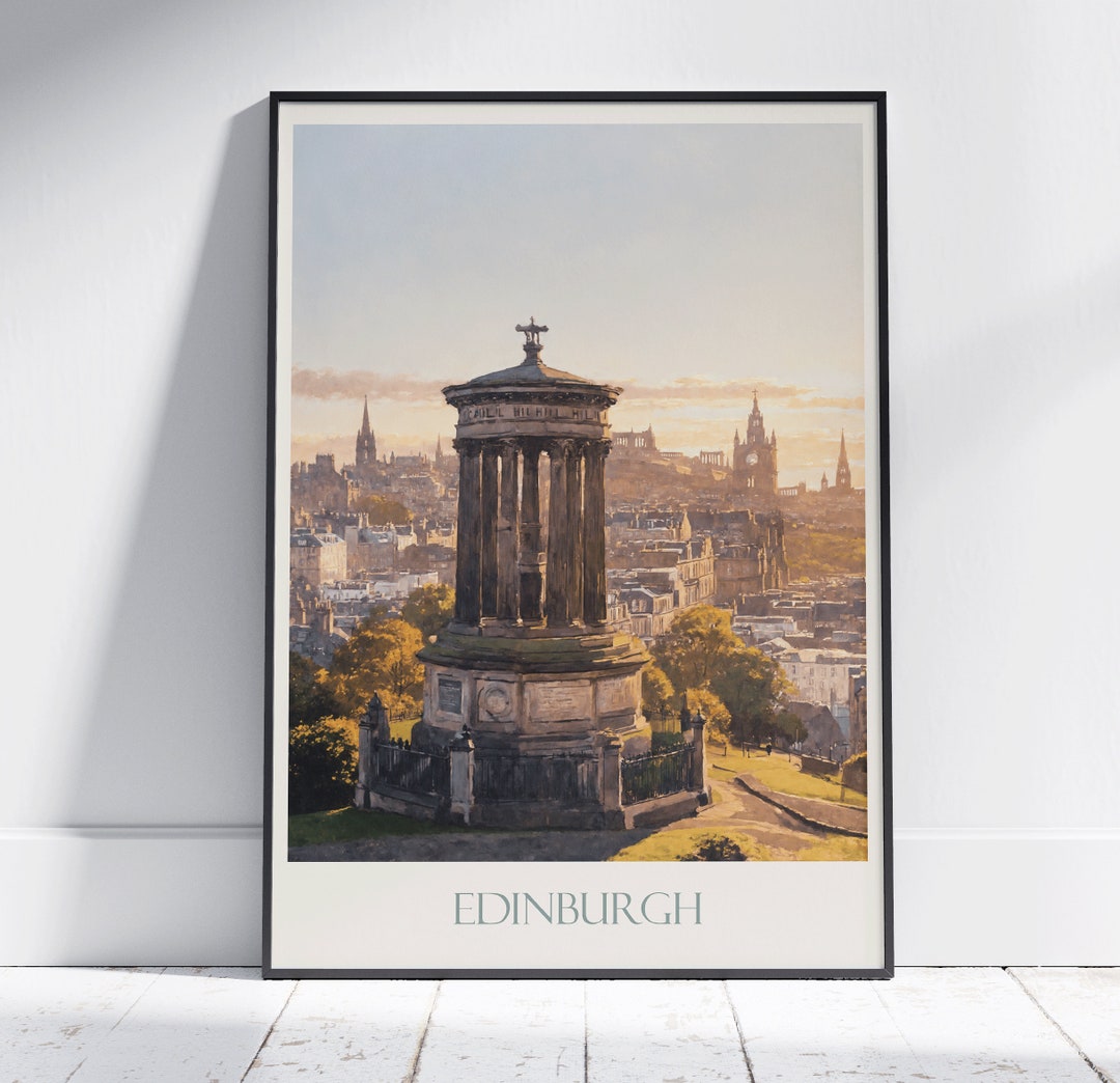 Edinburgh Travel Print Poster Klassische Schottland Reise - Etsy.de