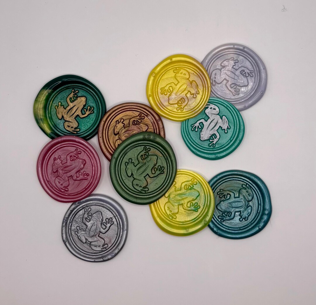Frog Assorted Wax Seal Stickers, Set of 10, Letter Writing Self ...
