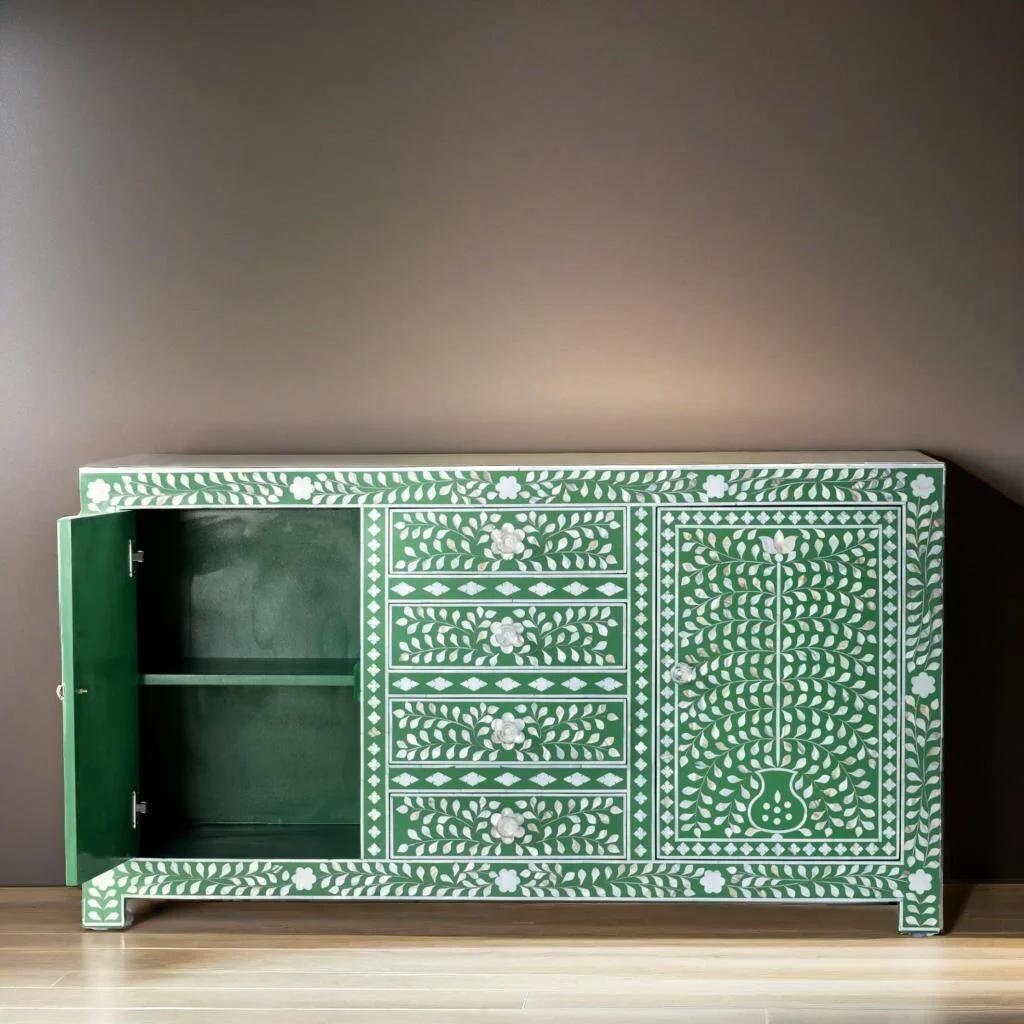 Bone Inlay Sideboard Bone Inlay Furniture Bone Inlay Drawer Dressing ...