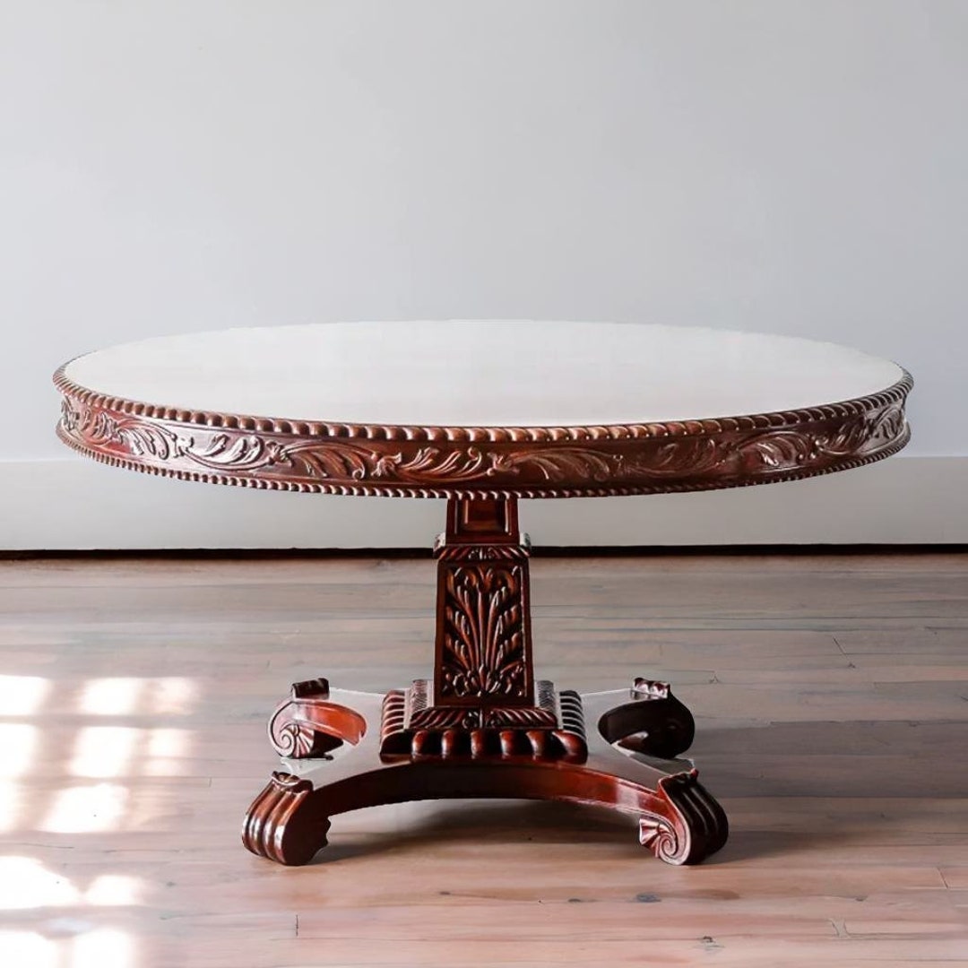 Hand Carved Dining Table | Wooden Dining Table | Antique Dining Table ...