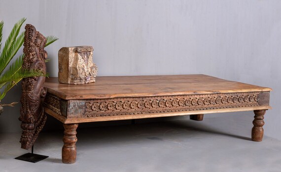 Reclaimed Teak Wood Coffee Table 1.2m Reclaimed Teak Root Rectangular