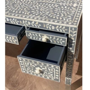 Bone Inlay Console Table | Bone Inlay Dresser | Bone Inlay Furniture ...