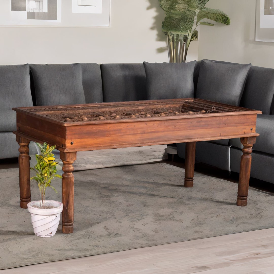 Solid Wood Centre Table | Hand Carved Furniture | Living Room Furniture ...