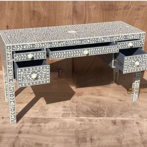 Bone Inlay Console Table | Bone Inlay Dresser | Bone Inlay Furniture ...