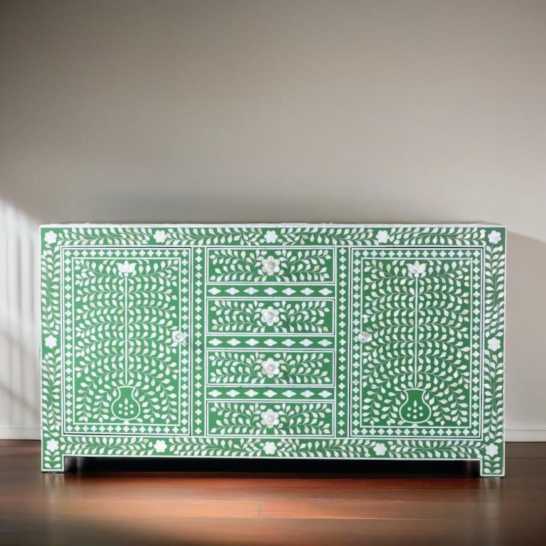 Bone Inlay Sideboard Bone Inlay Furniture Bone Inlay Drawer Dressing ...