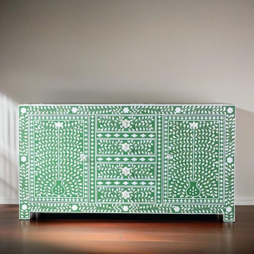 Bone Inlay Sideboard Bone Inlay Furniture Bone Inlay Drawer Dressing ...