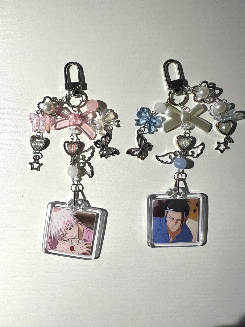 Satosugu Matching Keychains, Jjk, Jujutsu Kaisen, Gojo and Geto ...