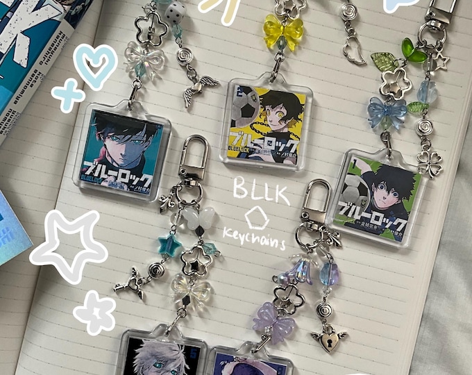 Blue Lock Keychains, Blue Lock Anime, Blue Lock, Blue Lock Bag Charm ...
