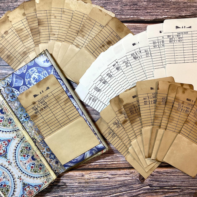 Library Pockets - Etsy