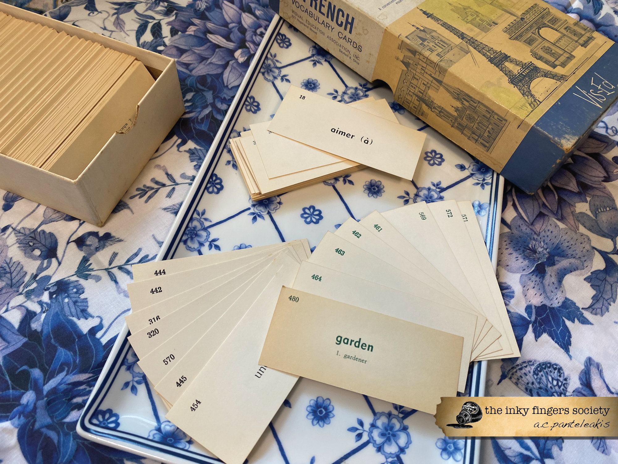 Vintage French Vocabulary Flash Cards: Ephemera for Junk Journals - Etsy