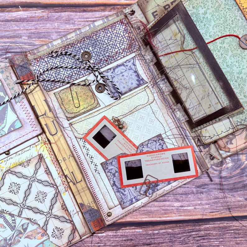 Vintage Junk Journal Ephemera Kodachrome Stereo Transparency Slides | 2 ...