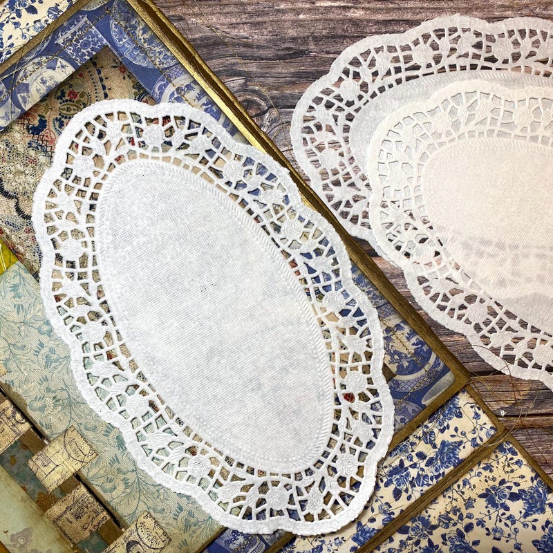 Oval Lace Doily - Etsy