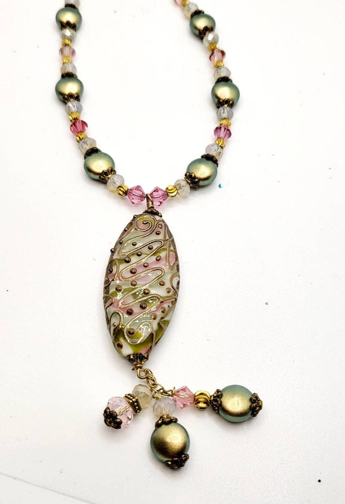 Beautiful Lampwork Necklace. - Etsy