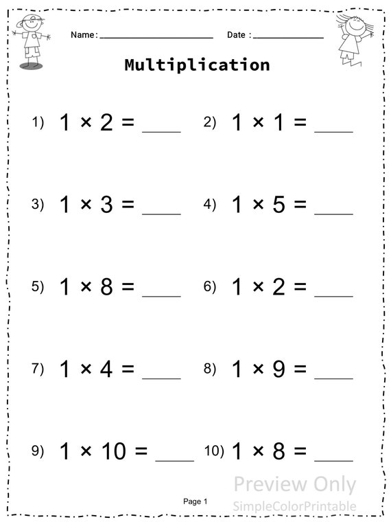 Multiplication And Division Worksheets Grade 4