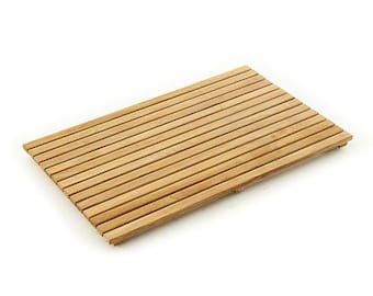 Wood Shower Mat - Etsy